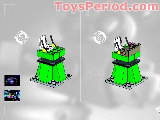 LEGO 1354 Dino Head Attack Instructions and Parts List