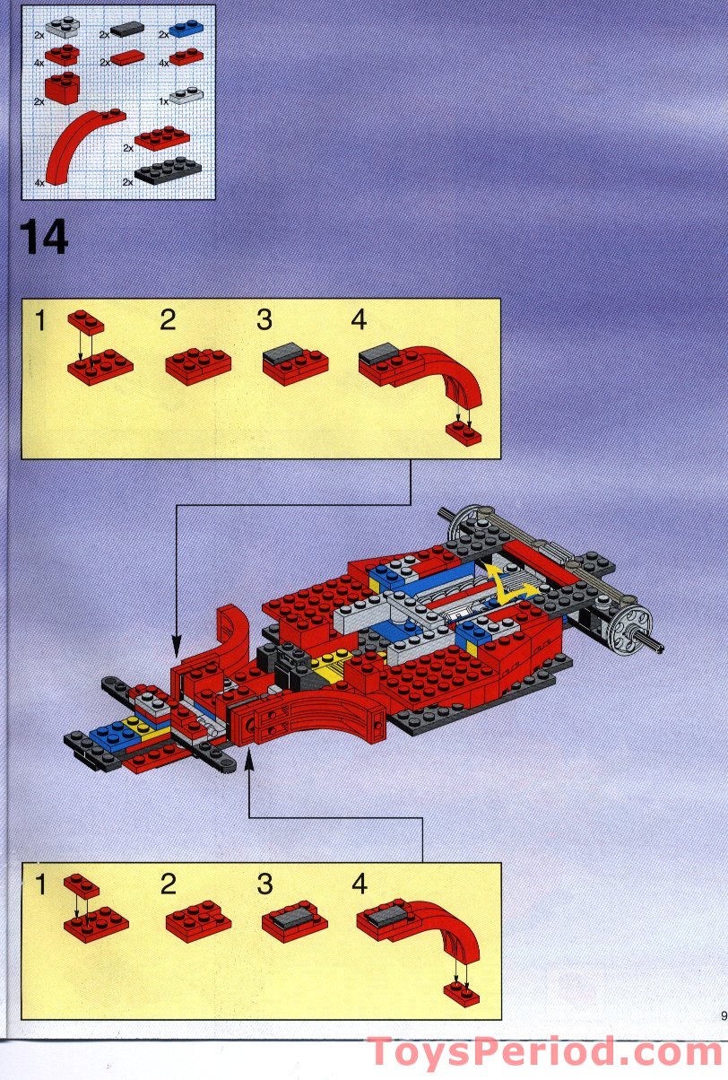 LEGO 2556 Shell Promotional Set, Ferrari Formula 1 Racing Car ...