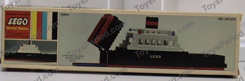 LEGO 343-2 Ferry Instructions and Parts List