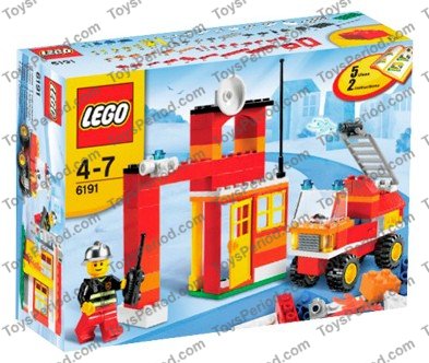 LEGO 6191 Fire Fighter Building Set Instructions and Parts List