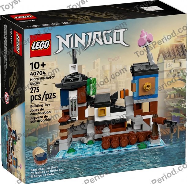 LEGO 40704 Micro NINJAGO Docks Set Parts List