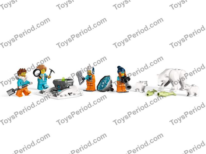 LEGO 60378 Arctic Explorer Truck and Mobile Lab Set Parts List