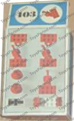 LEGO 403 Train Couplers and Wheels Set Parts List