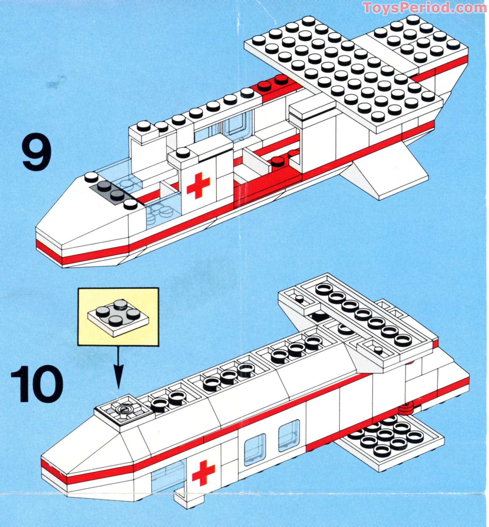 LEGO 6356 Med-Star Rescue Plane Instructions and Parts List