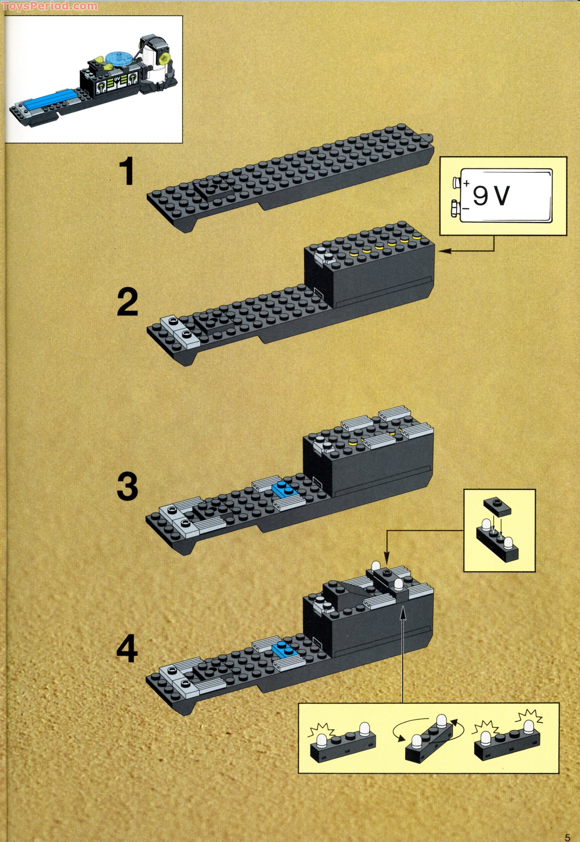 LEGO 6991 Monorail Transport Base Instructions and Parts List