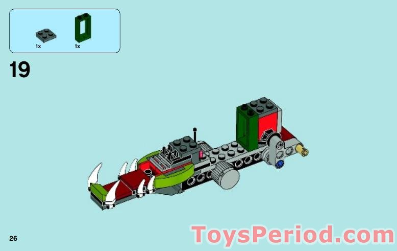 LEGO 70001 Crawley's Claw Ripper Instructions and Parts List
