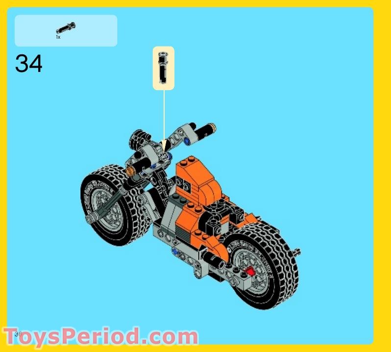 LEGO 7291 Street Rebel Instructions and Parts List