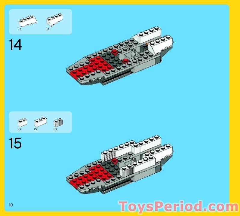 LEGO 7345 Transport Chopper Instructions and Parts List