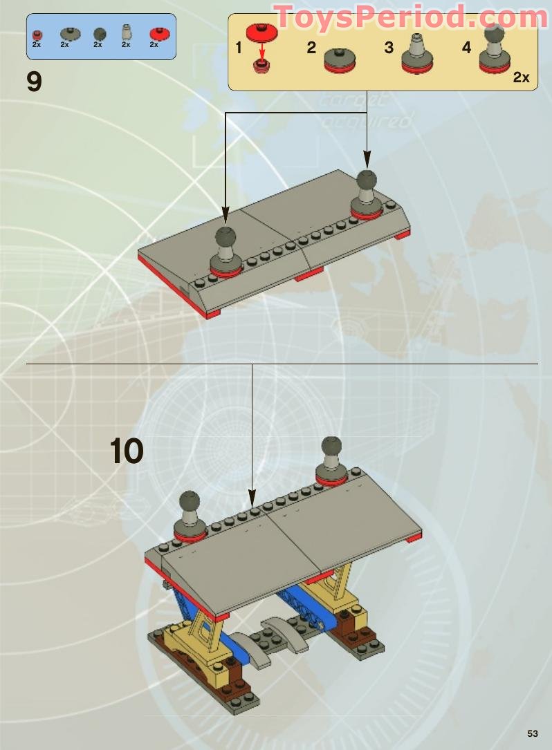 LEGO 8487 Flo's V8 Cafe Instructions and Parts List