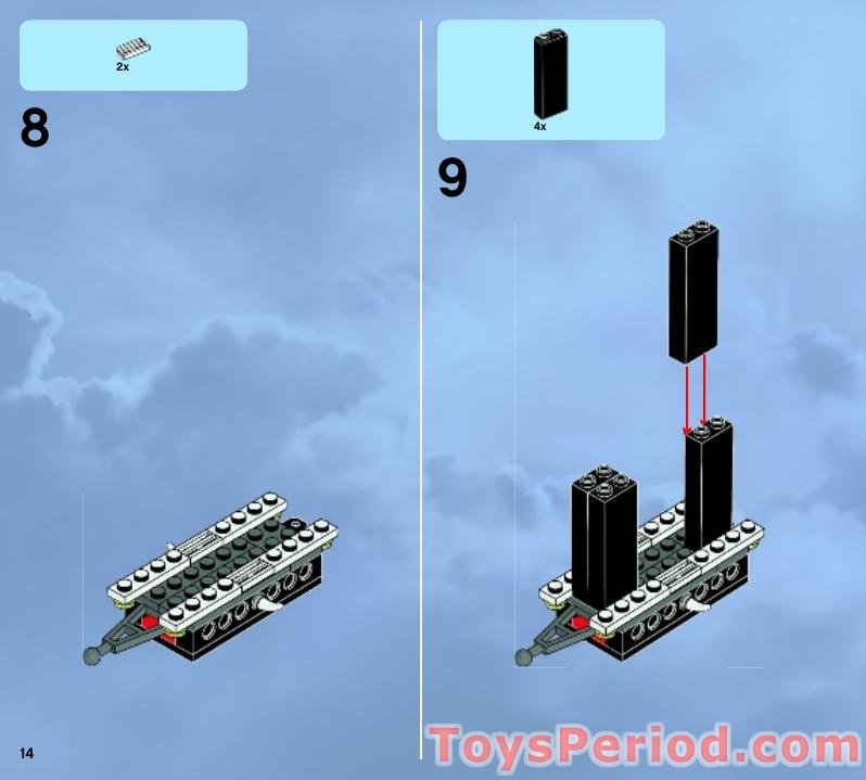 LEGO 9467 The Ghost Train Instructions and Parts List