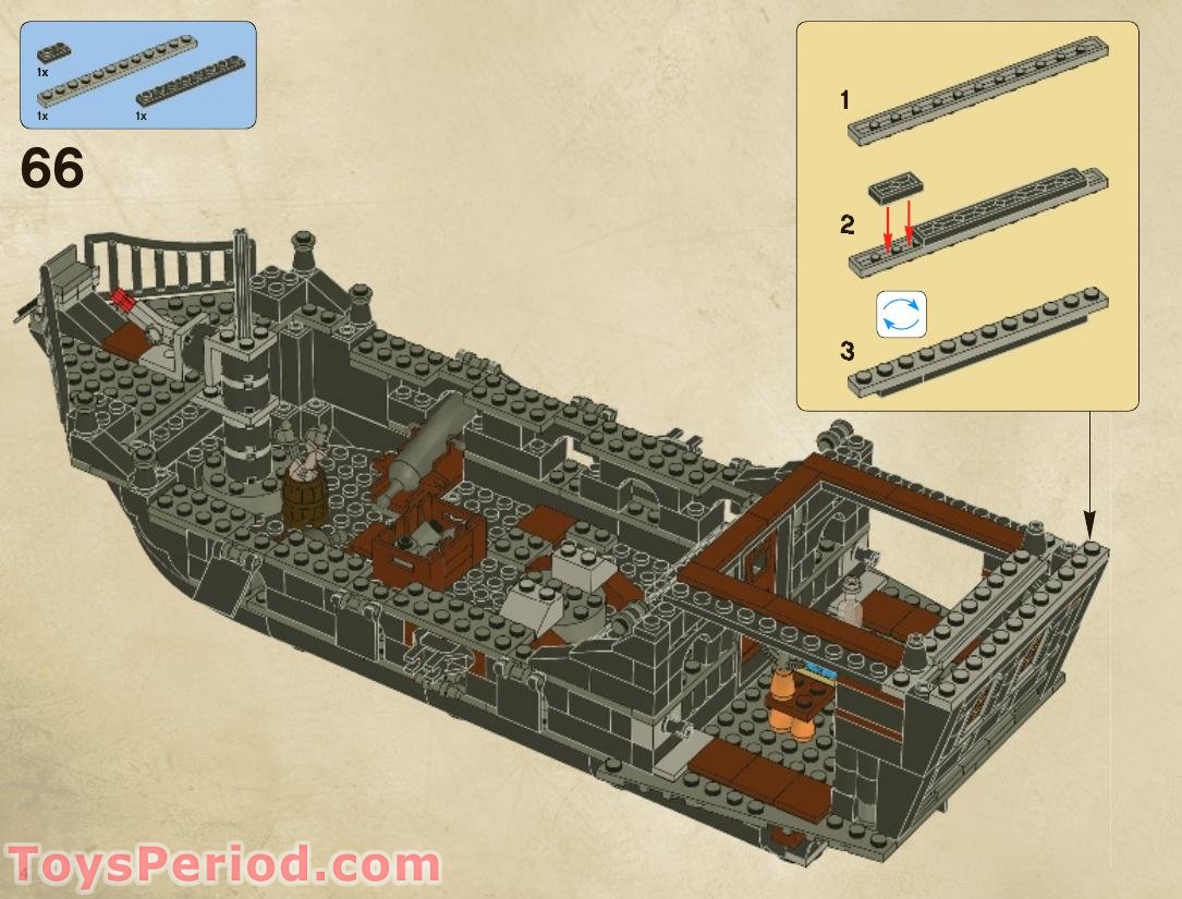 LEGO 4184 The Black Pearl Instructions and Parts List