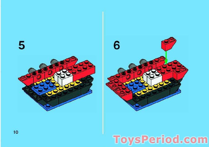 LEGO 6192 Pirate Building Set Instructions and Parts List