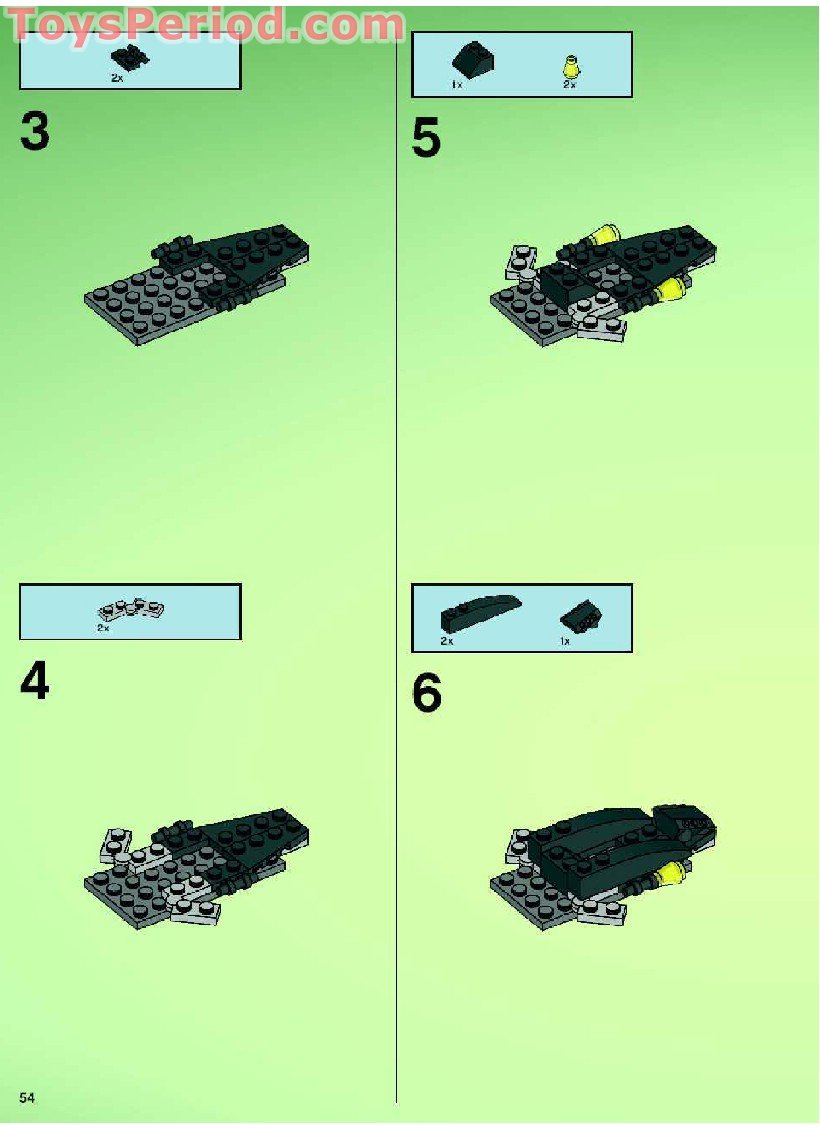 LEGO 7691 ETX Alien Mothership Assault Instructions and Parts List