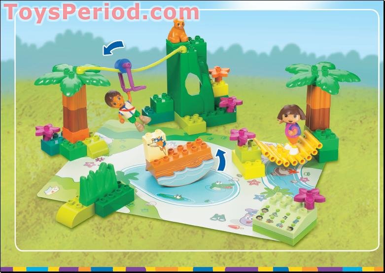 LEGO 7333 Dora and Diego's Animal Adventure Instructions and Parts List