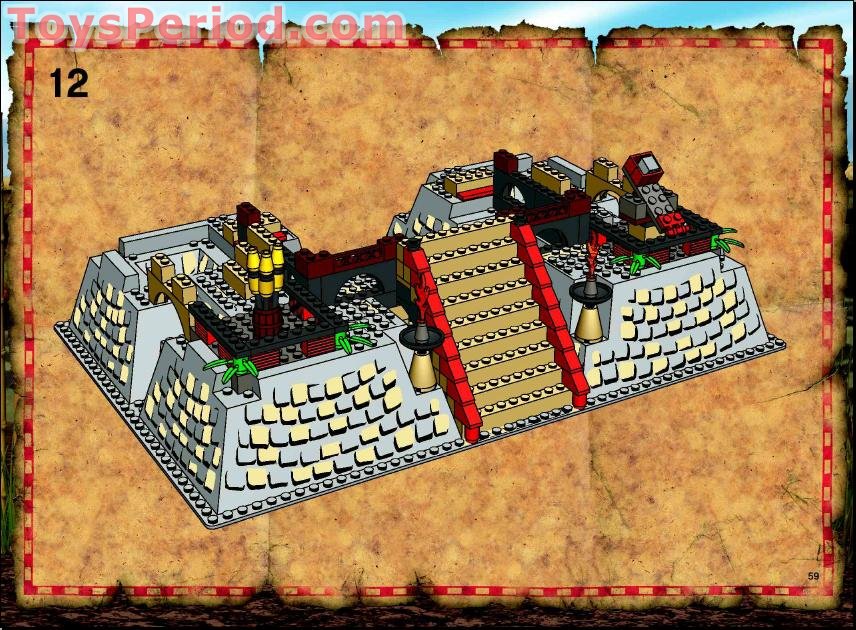 LEGO 7419 Dragon Fortress Instructions and Parts List