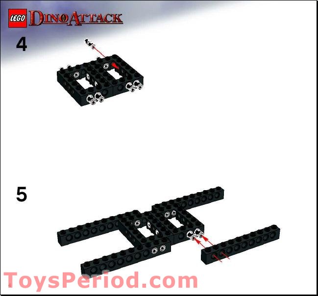 LEGO 7475 Fire Hammer vs. Mutant Lizards Instructions and Parts List