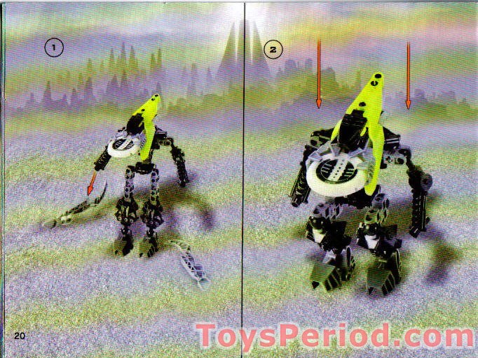 LEGO 8618-1 Vahki Rorzakh Instructions and Parts List