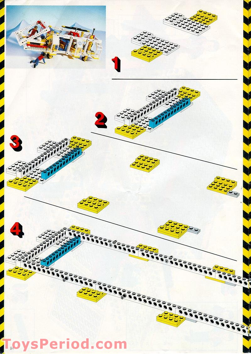 LEGO 8680 Arctic Rescue Base Instructions and Parts List