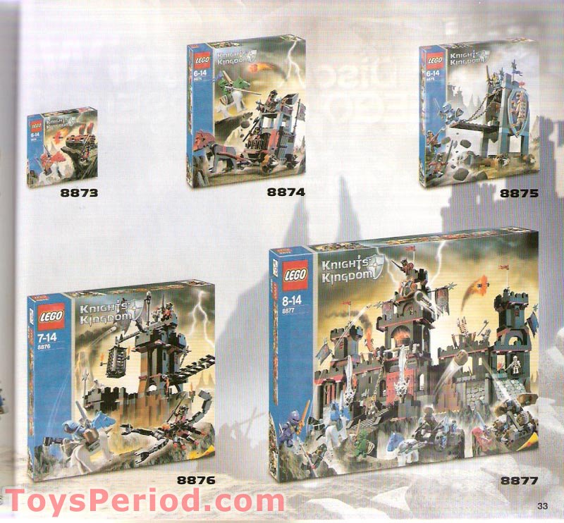 LEGO 8801 Knights' Attack Barge Instructions and Parts List