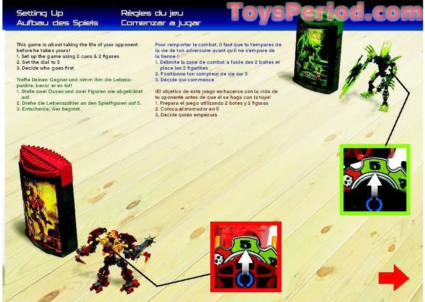 LEGO 8979 Malum Instructions and Parts List