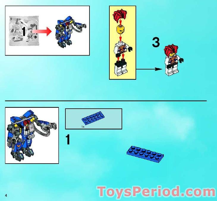 LEGO 8106 Aero Booster Instructions and Parts List