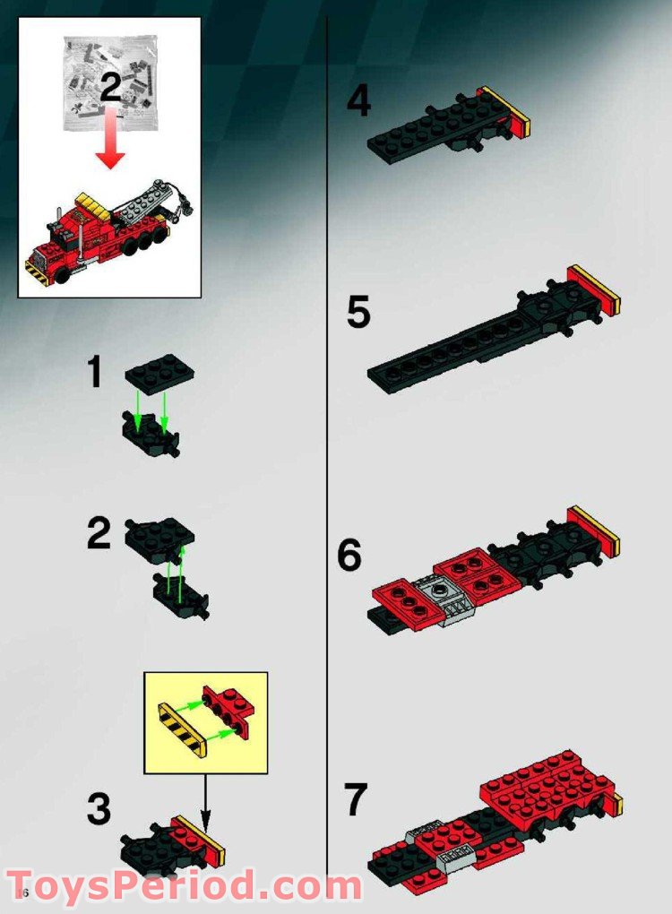 LEGO 8147 Bullet Run Instructions and Parts List