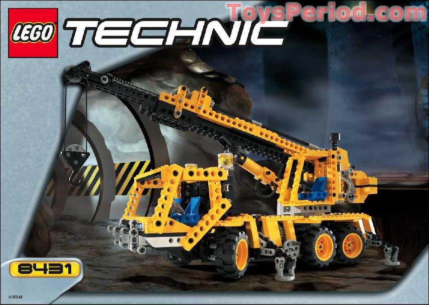 LEGO 8431 Pneumatic Crane Truck Instructions and Parts List