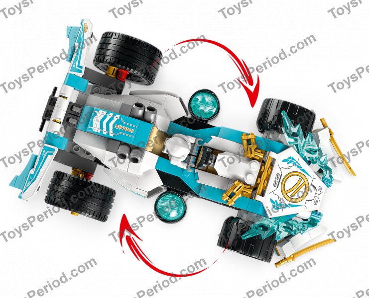 LEGO 71791 Zane's Dragon Power Spinjitzu Race Car Set Parts List
