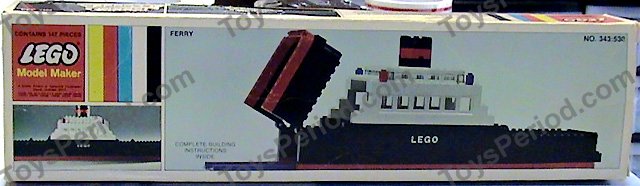 LEGO 343-2 Ferry Instructions and Parts List