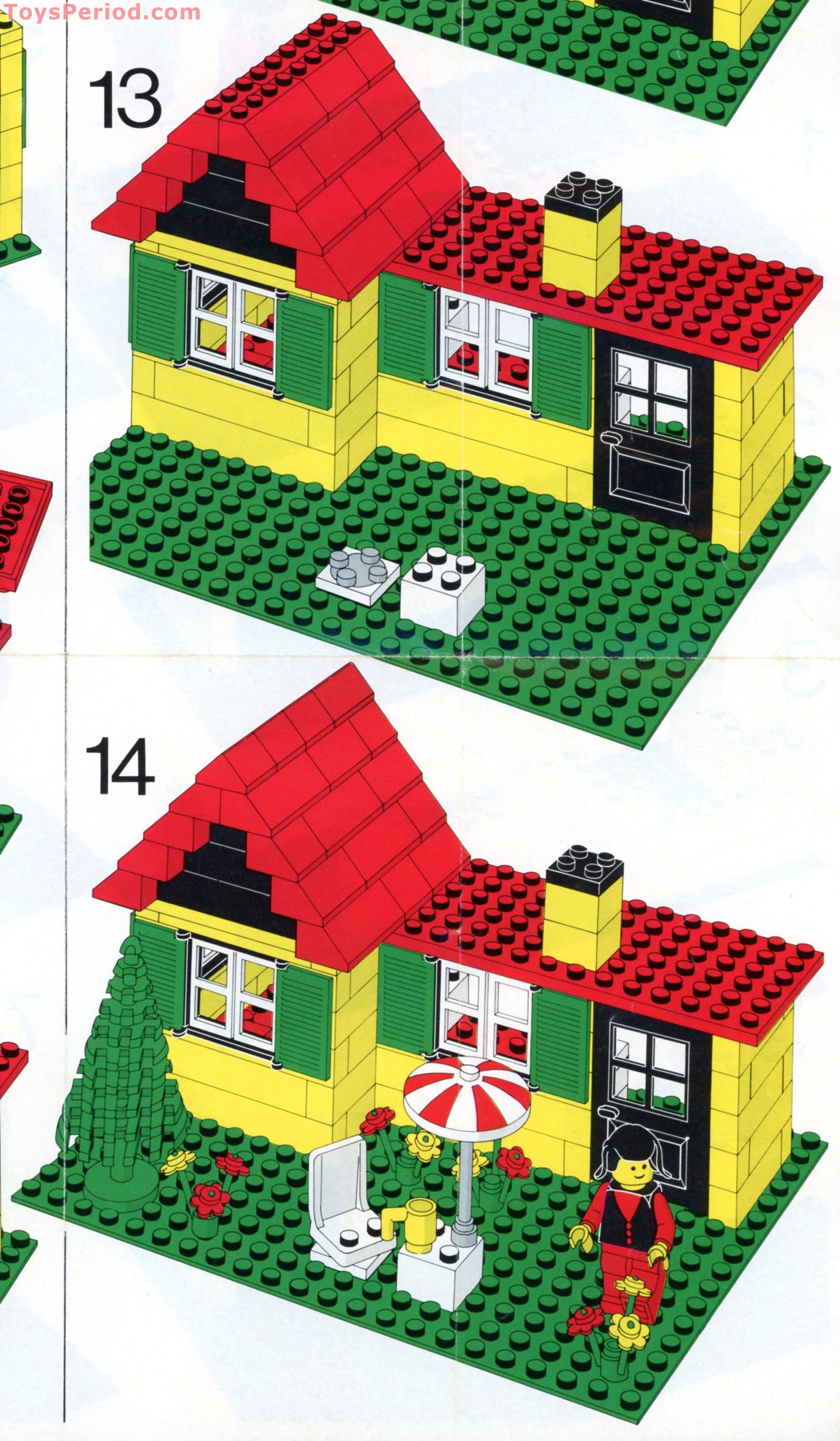 LEGO 6365 Summer Cottage Instructions and Parts List