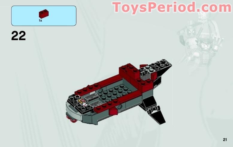 LEGO 6866 Wolverine's Chopper Showdown Instructions and Parts List