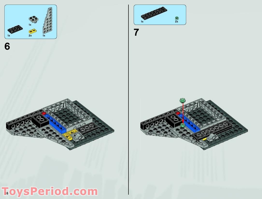 LEGO 6869 Quinjet Aerial Battle Instructions and Parts List