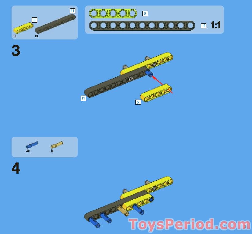 LEGO 8067 Mini Mobile Crane Instructions and Parts List