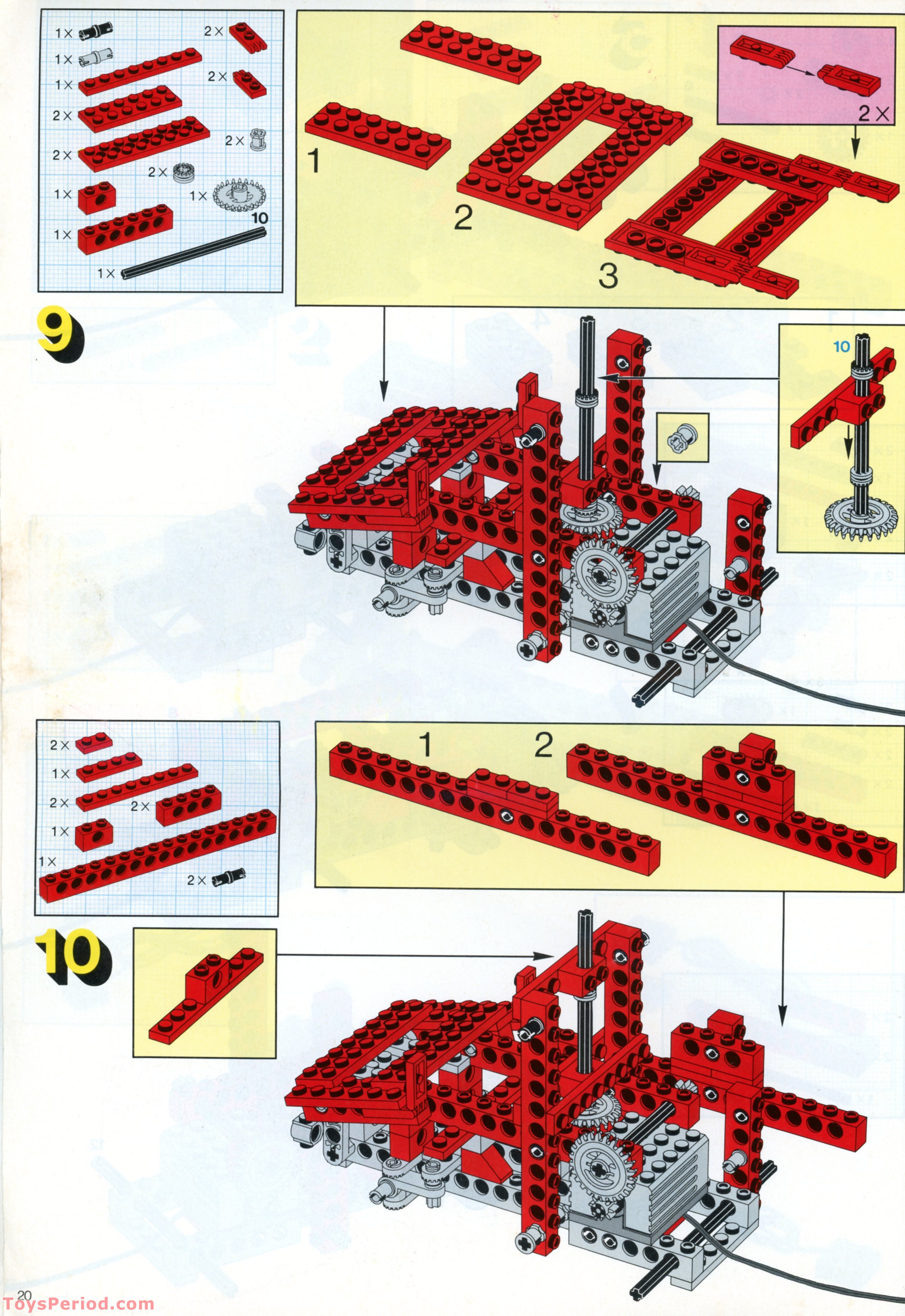 LEGO 8064 Motorized Universal Building Set, 9v Instructions and Parts List