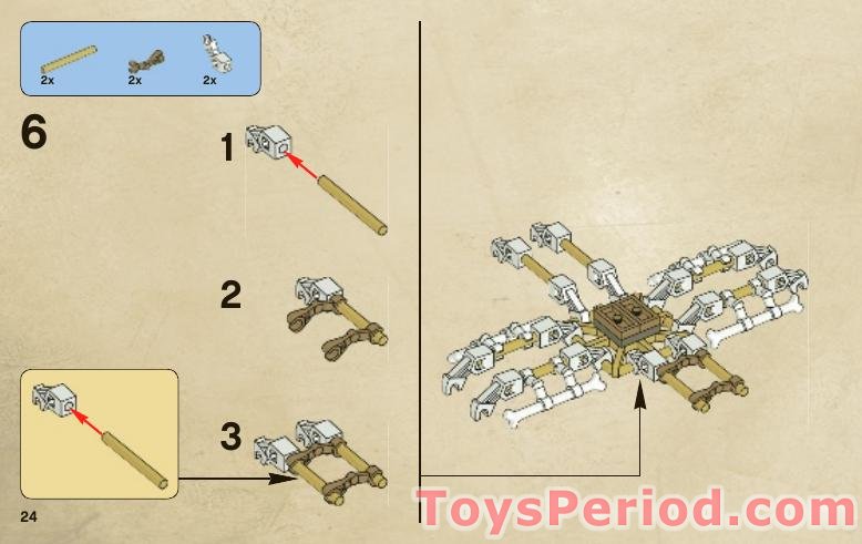 LEGO 4182 The Cannibal Escape Instructions and Parts List