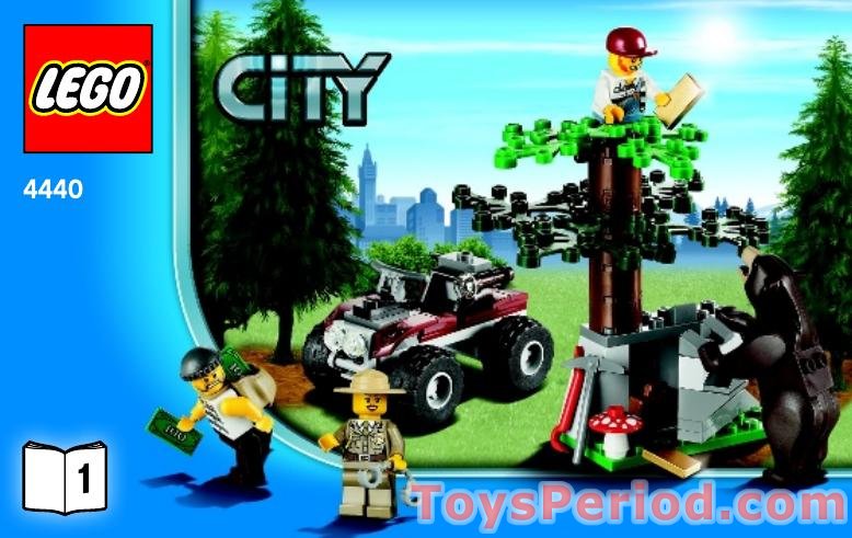 LEGO 4440 Forest Police Station Instructions and Parts List