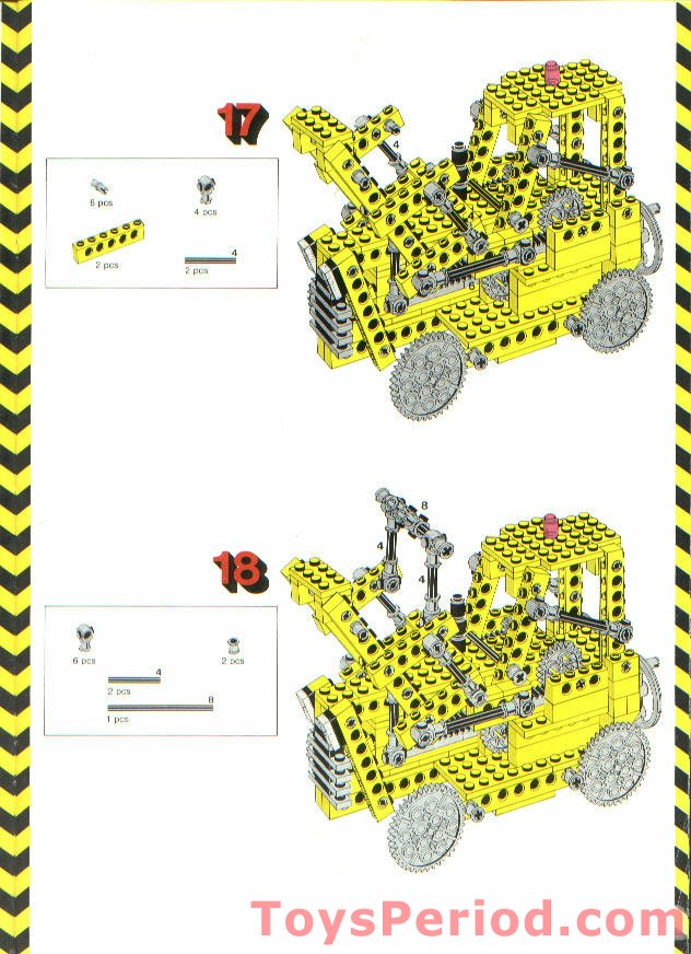 LEGO 951-1 Bulldozer Instructions and Parts List