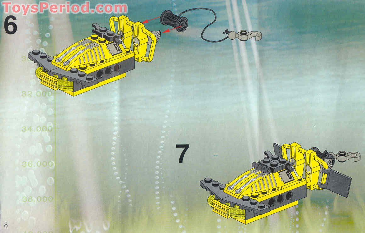 LEGO 4791 Alpha Team Sub-Surface Scooter Instructions and Parts List