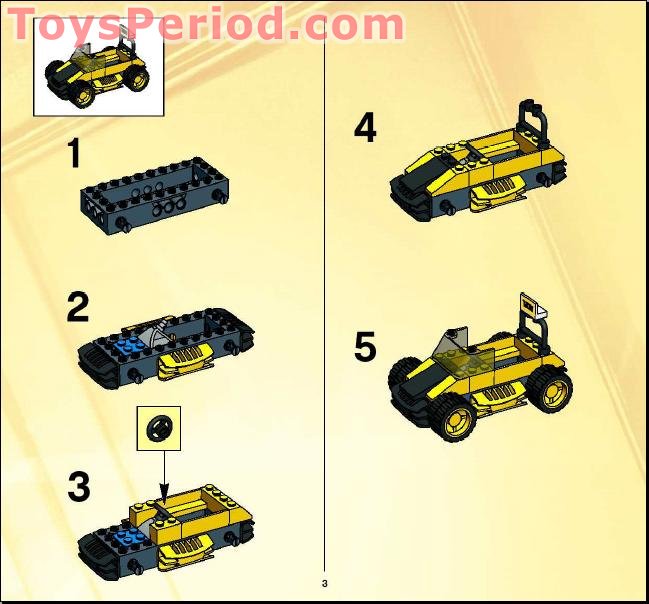 LEGO 4860 Doc Ock's Cafe Attack Instructions and Parts List