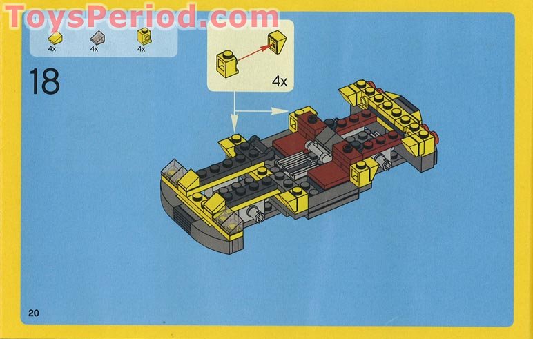 LEGO 4939 Cool Cars Instructions and Parts List