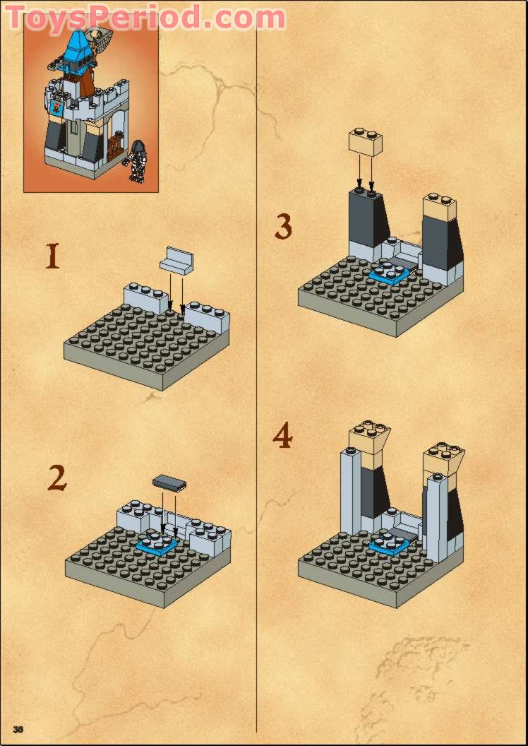 LEGO 6098 King Leo's Castle Instructions and Parts List