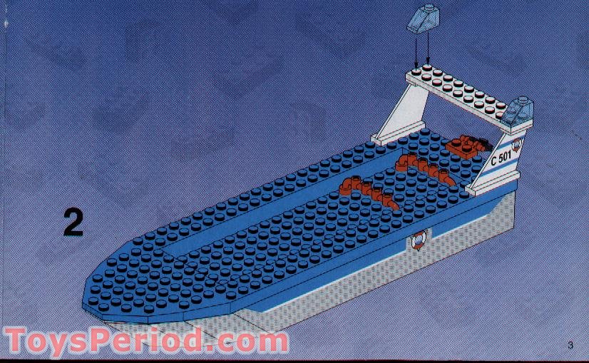 LEGO 6435 Coast Guard Hq Instructions and Parts List