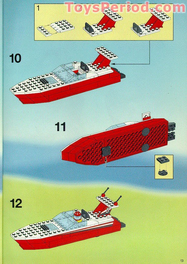 LEGO 6543 Sail 'n' Fly Marina Instructions and Parts List