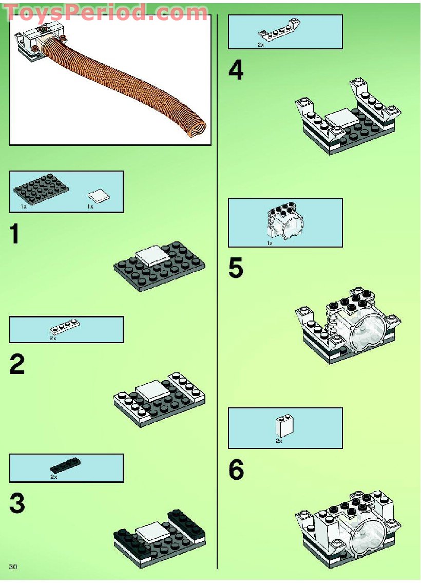LEGO 7690 MB-01 Eagle Command Base Instructions and Parts List