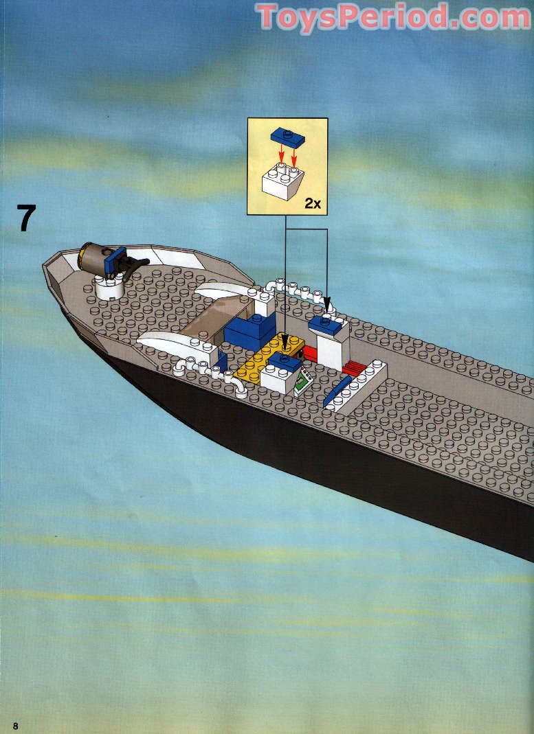 LEGO 7899 Police Boat Instructions and Parts List