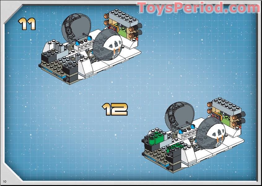 LEGO 7163 Republic Gunship Instructions and Parts List