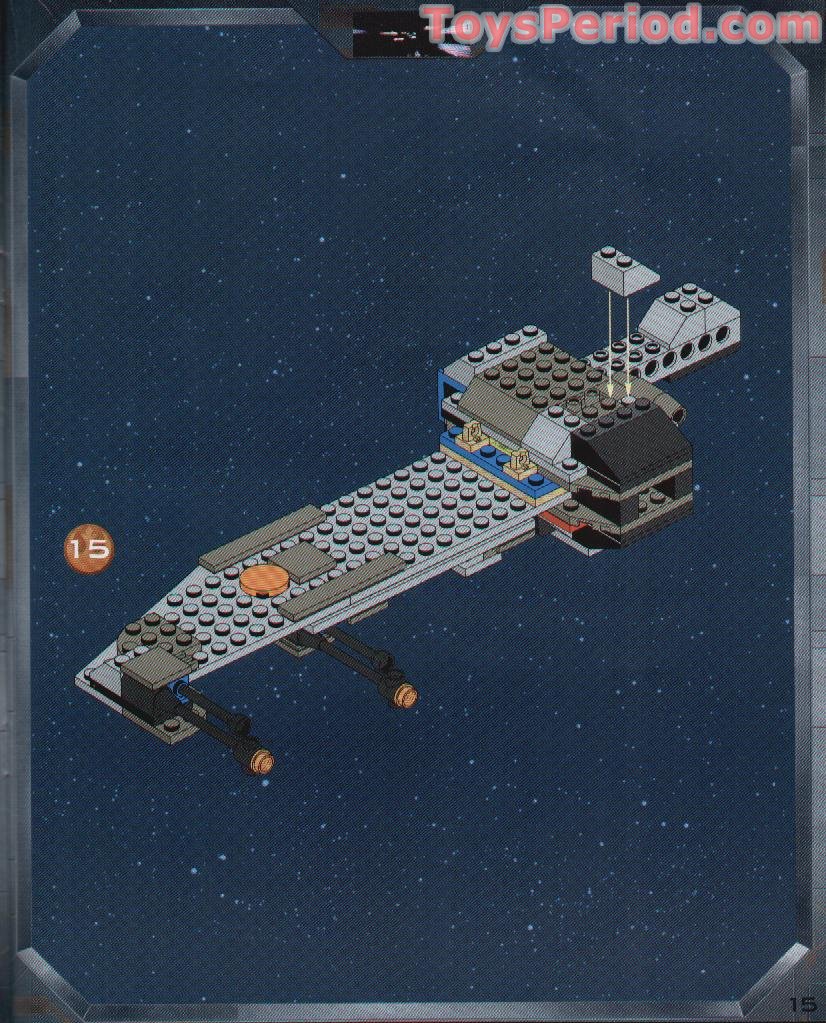 LEGO 7180 B-Wing at Rebel Control Center Instructions and Parts List