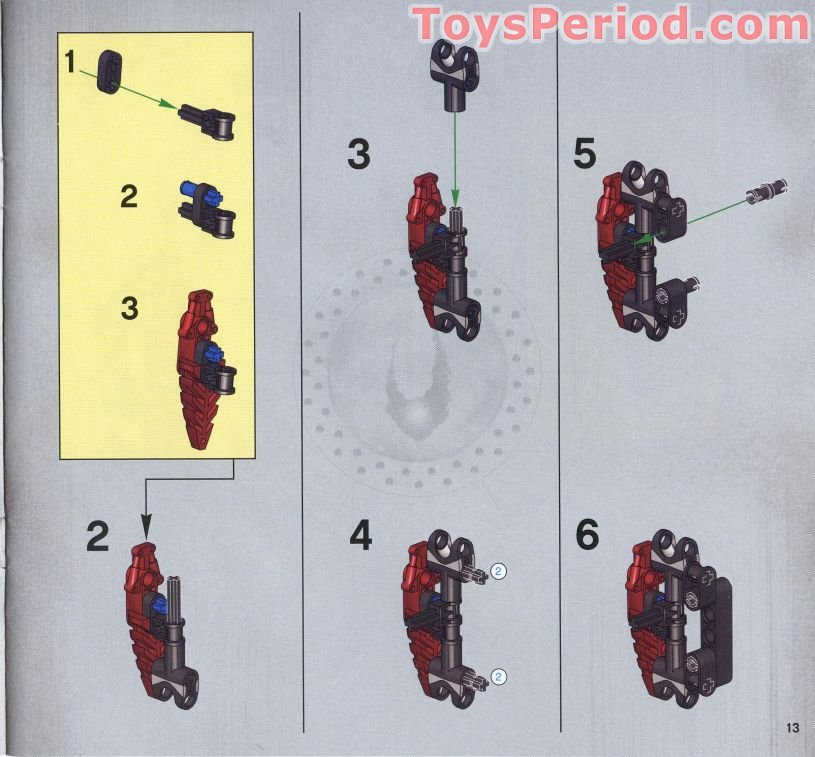 LEGO 8733 Axonn Instructions and Parts List