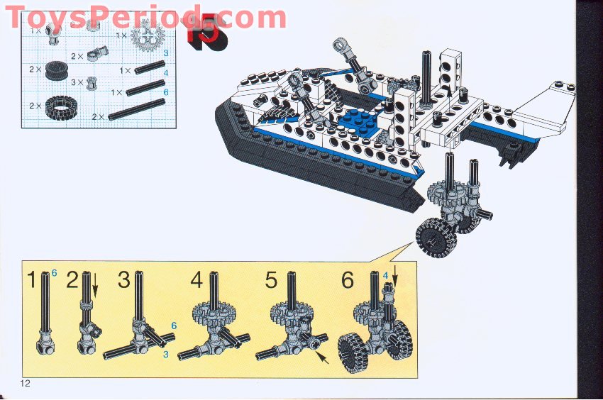LEGO 8824 Hovercraft Instructions and Parts List