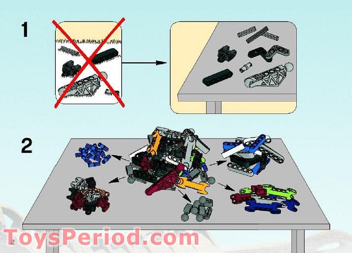 LEGO 8989 Mata Nui Instructions and Parts List